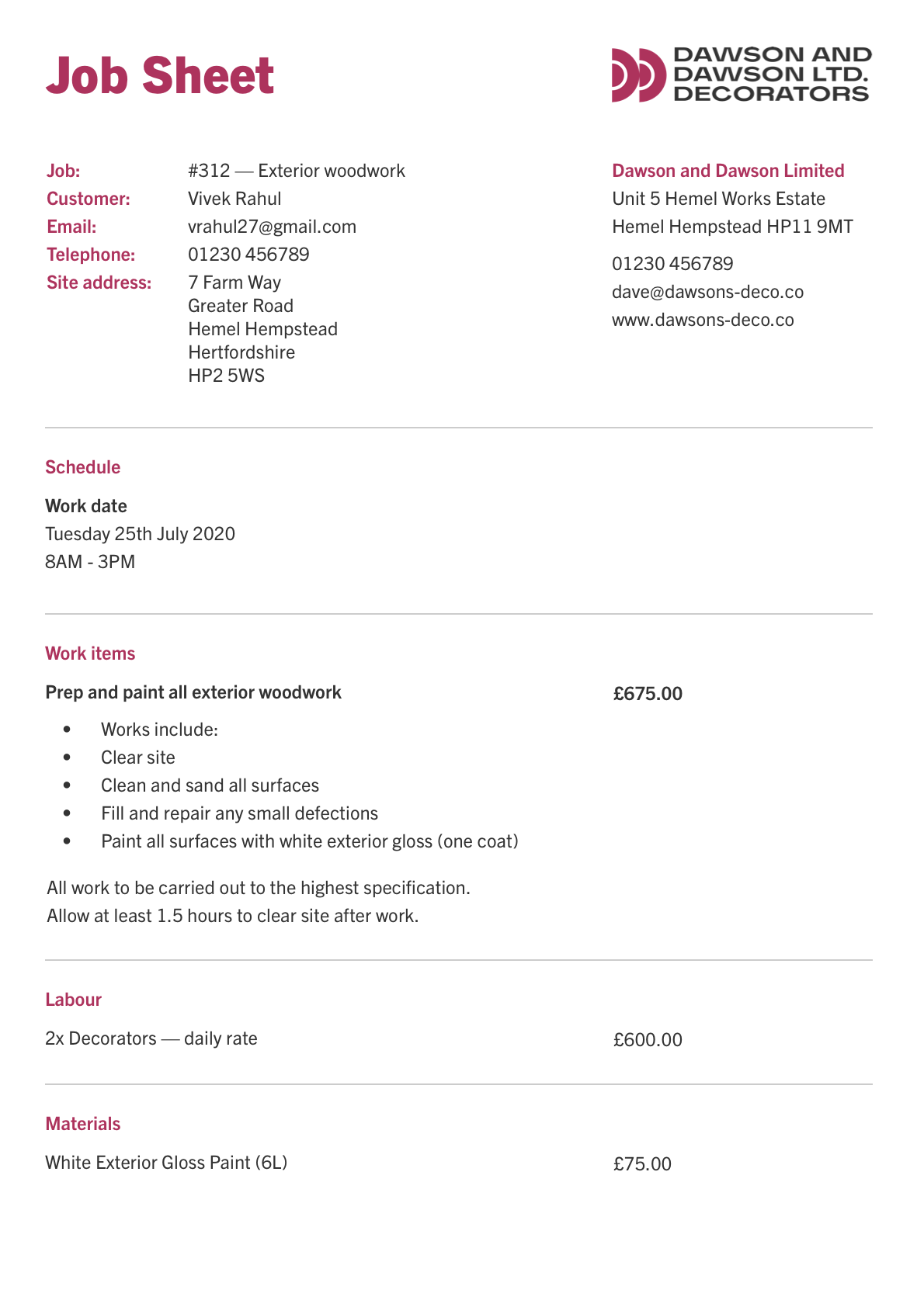 Paperwork made easy. YourTradebase